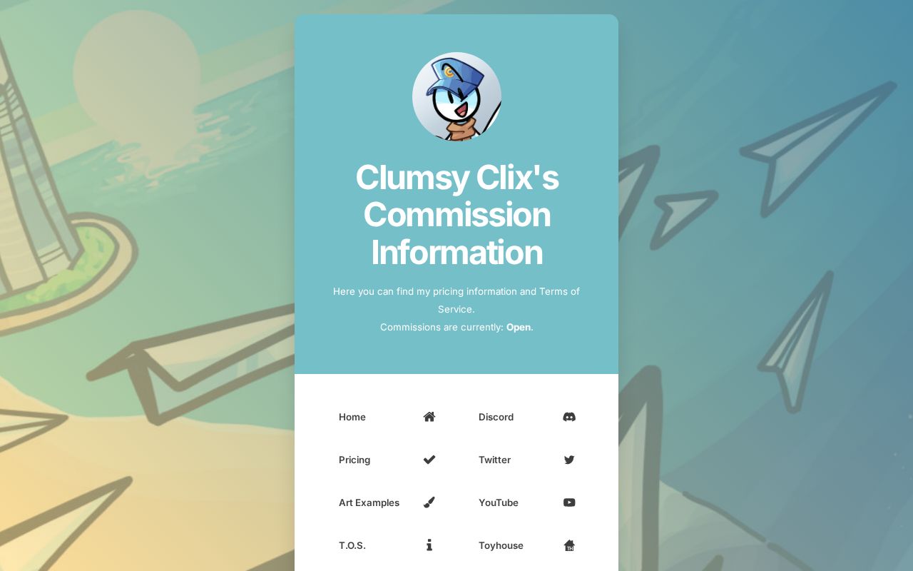 Clumsy Clix's Commission Information